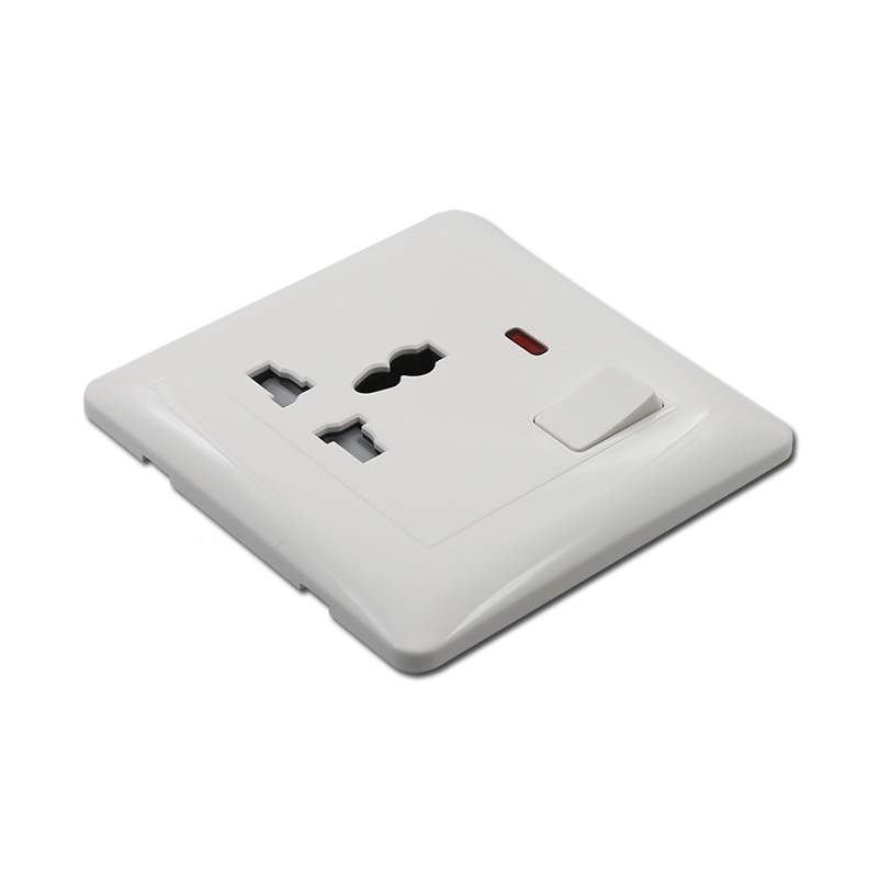 1 gang 13A multi-function socket with switch electrical wall socket-Cixi Niulai Electrical ...
